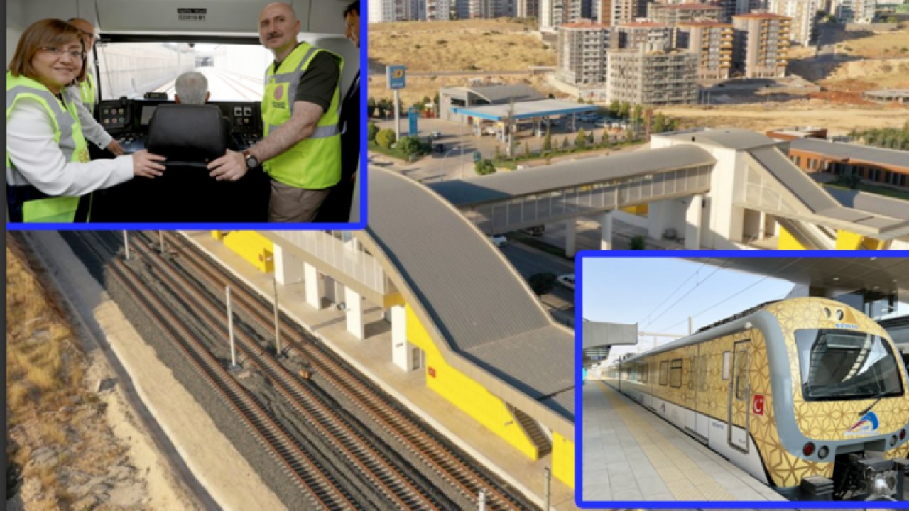 Gaziray Gaziantep'in trafik sorununu çözecek...Metro konforundaki tren ...